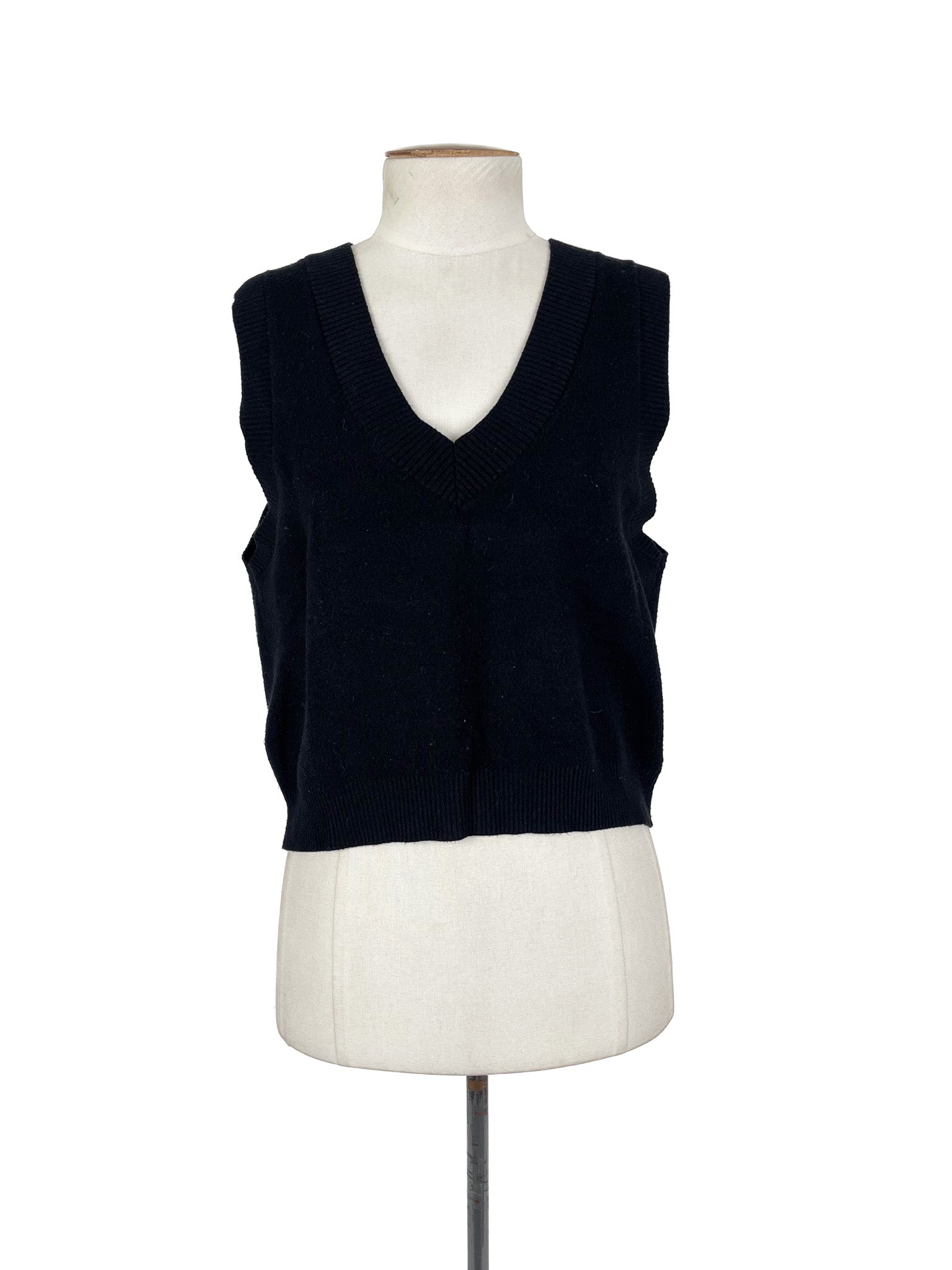 Dotti - Black Vest (Size S) – & Again