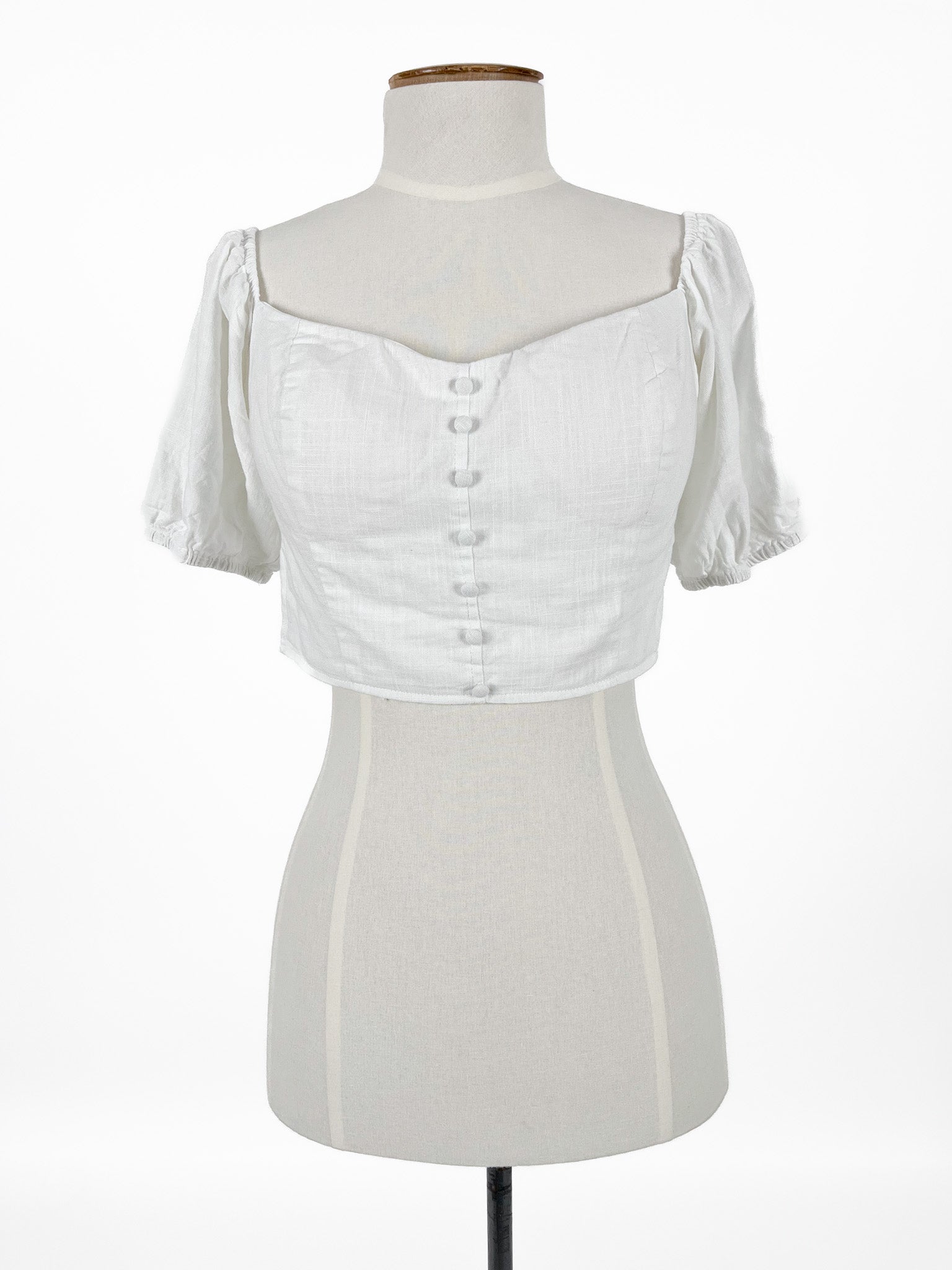 Dotti | White Casual Top | Size 10 – & Again